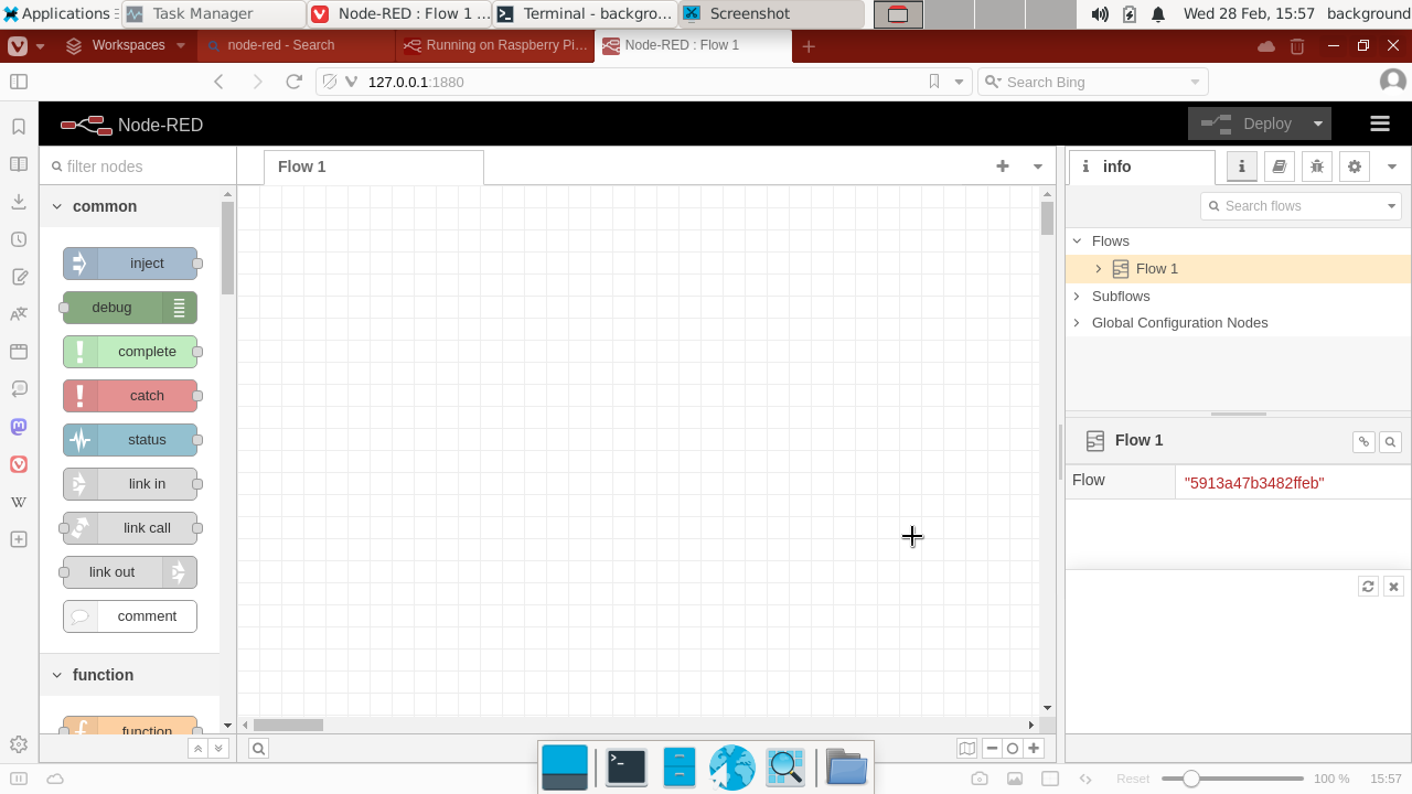 Raspberry Pi Zero 2を使ってみる その1（Xfce、Vivaldi、Node-RED） - 趣味的ロボット研究所