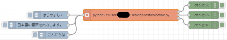 Node-REDとVOICEVOX COREで音声合成（Python） - 趣味的ロボット研究所