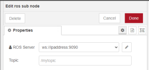 WSL2のROSとWebSocket通信（ROS Bridge、Node-RED、Gazebo） - 趣味的ロボット研究所