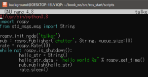 ROS1を使ってみる その2（PythonのコードでPublishとSubscribe） | 趣味的ロボット研究所