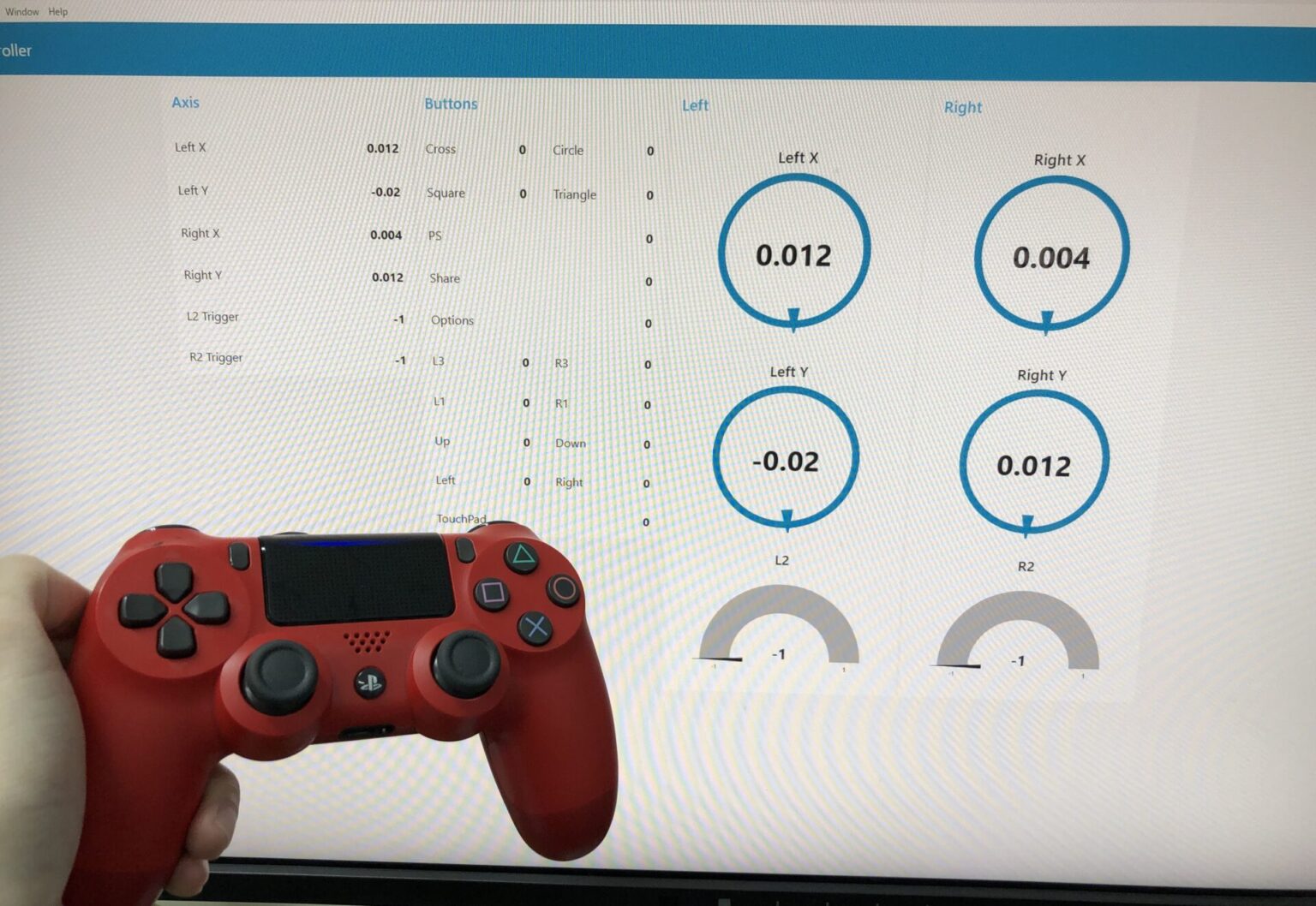 PythonでDUALSHOCK 4と通信する（Node-RED） - 趣味的ロボット研究所