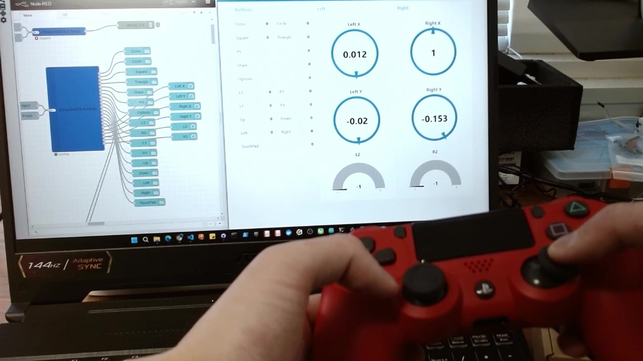 Node-REDのノードを開発してみる その4（dualshock4ノード） - 趣味的ロボット研究所