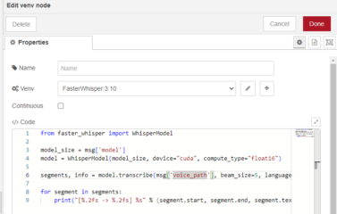 Faster Whisperを使ってみる（GPUでの実行、Python、Node-RED） - 趣味的ロボット研究所